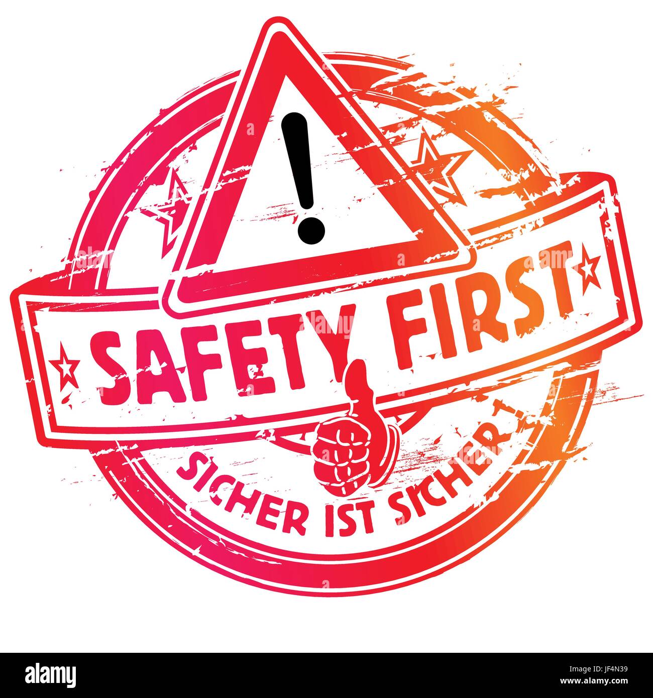 stamp always safety first Stock Vector Image & Art - Alamy