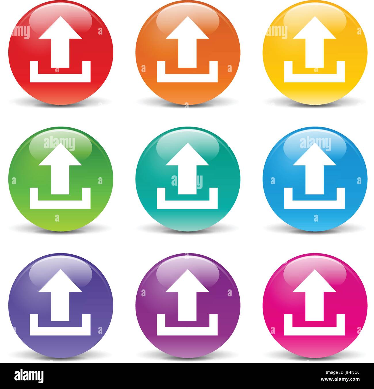 Red arrow keys on computer Stock Vector Images - Alamy