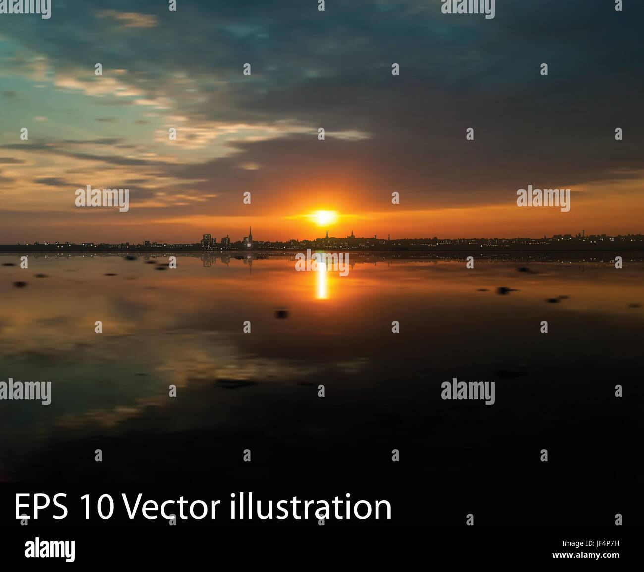 Panoramic view lookout tower Stock Vector Images - Alamy