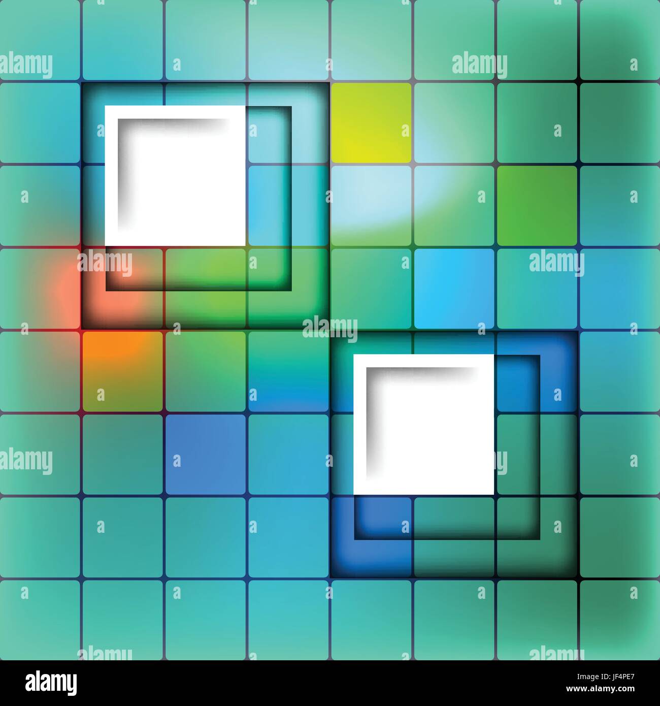 square, glow, mesh, mosaics, mosaic, white, two, shadows, grating ...