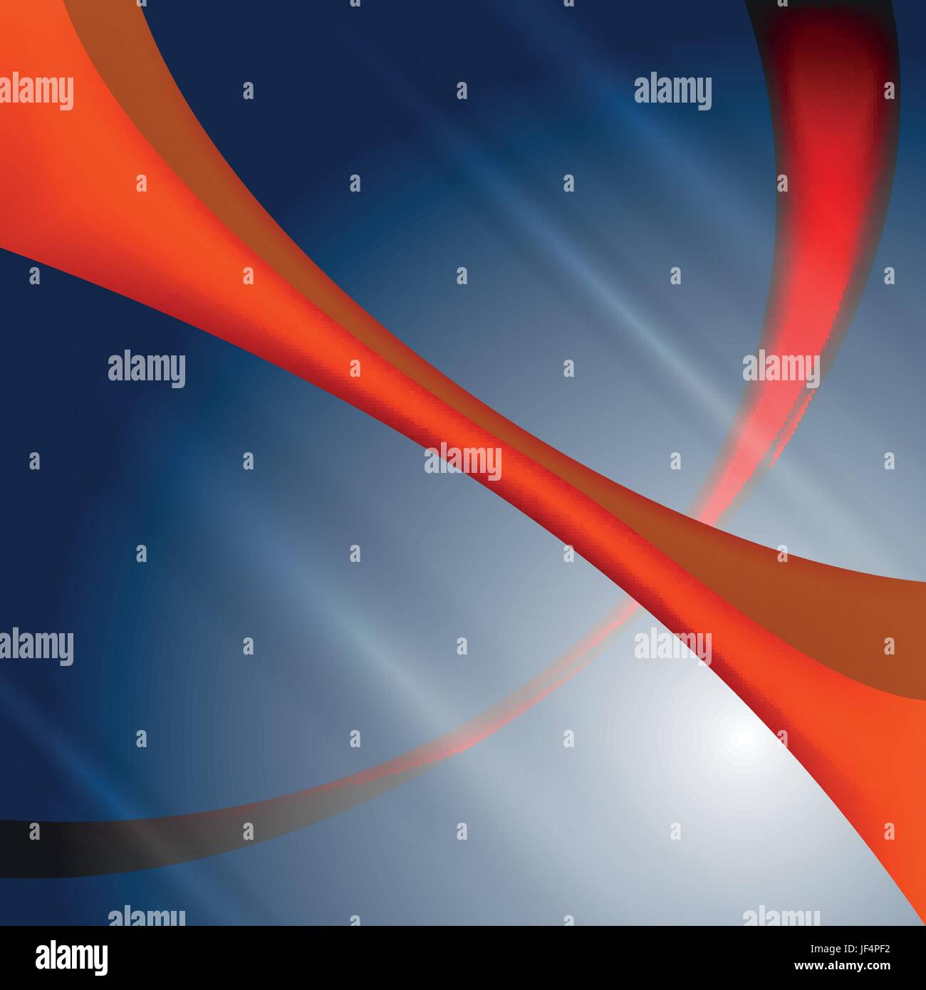 blue, lights, glow, mesh, curves, orange, wave, blue, lights, glow ...