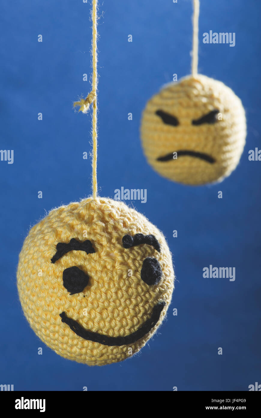 Sad emoticons set hi-res stock photography and images - Alamy