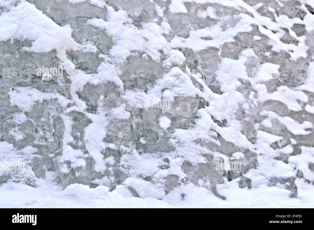 Winter with snow and ice Stock Photo - Alamy