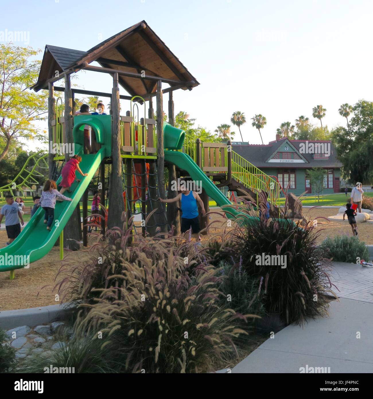 Grape Day Park playground Stock Photo - Alamy