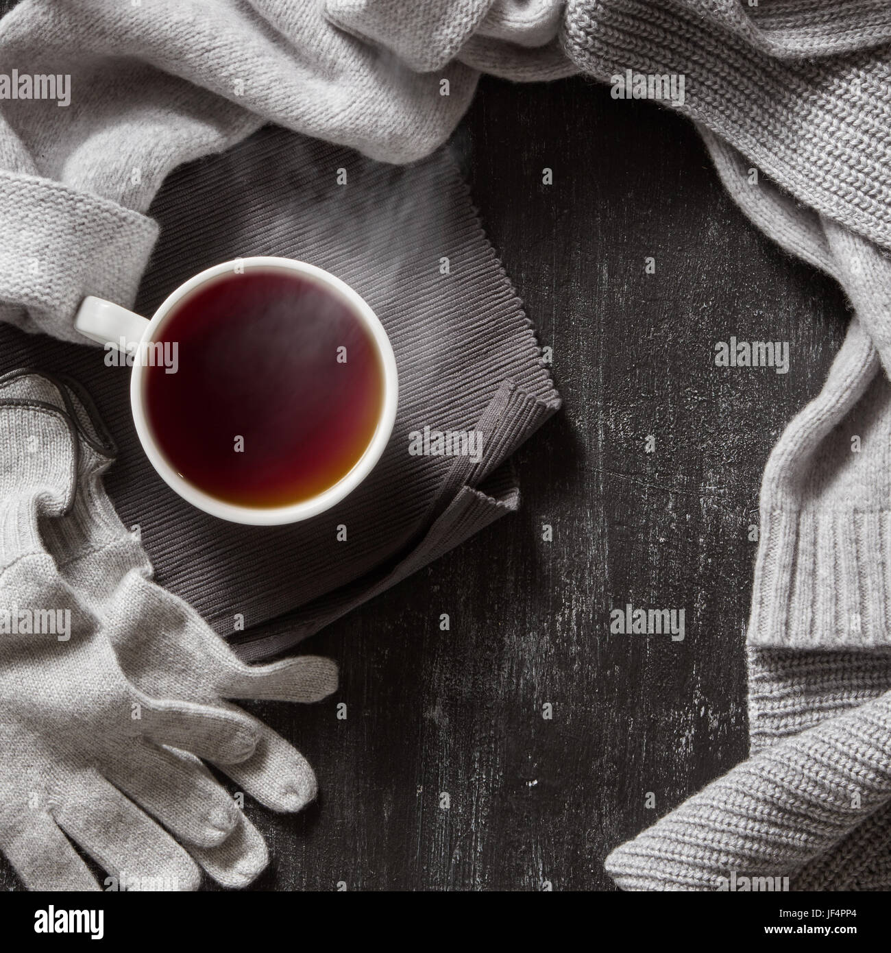 Knitted handmade wool clothing Stock Photo - Alamy