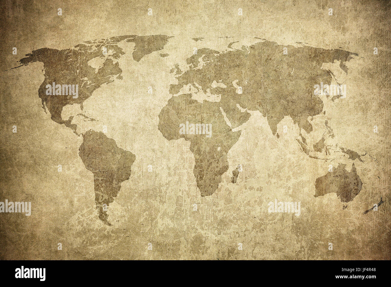 grunge map of the world Stock Photo - Alamy