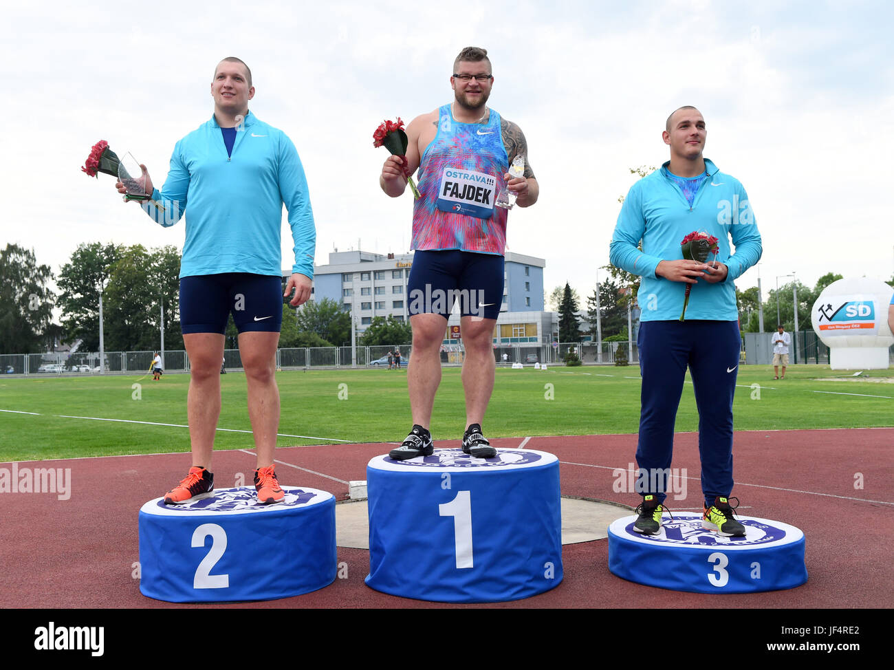 Ostrava, Czech Republic. 27th June, 2017. Hammer throw winner Pawel ...