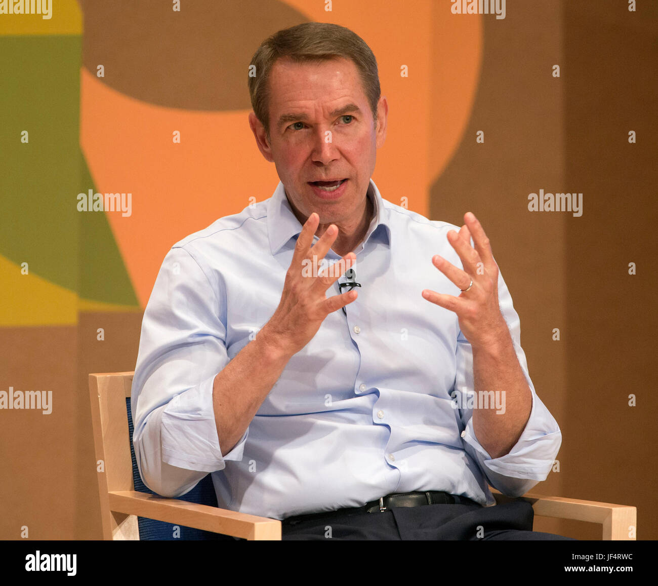 Aspen, Colorado, USA. 26th June, 2017. Artist JEFF KOONS speaks at the ...