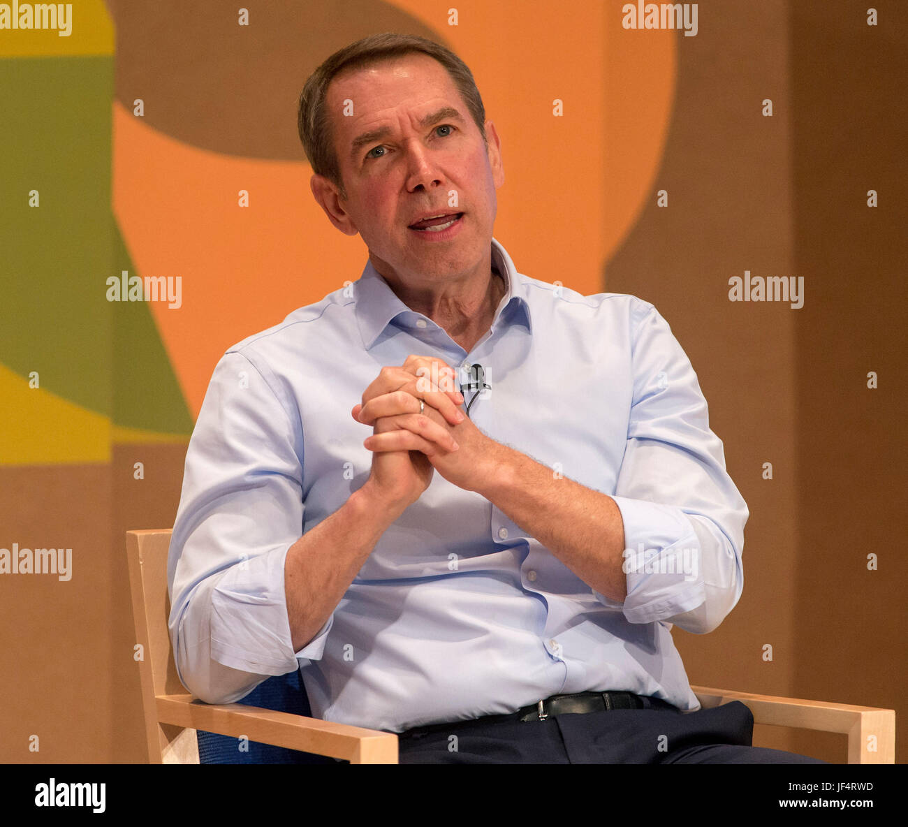 Aspen, Colorado, USA. 26th June, 2017. Artist JEFF KOONS speaks at the ...