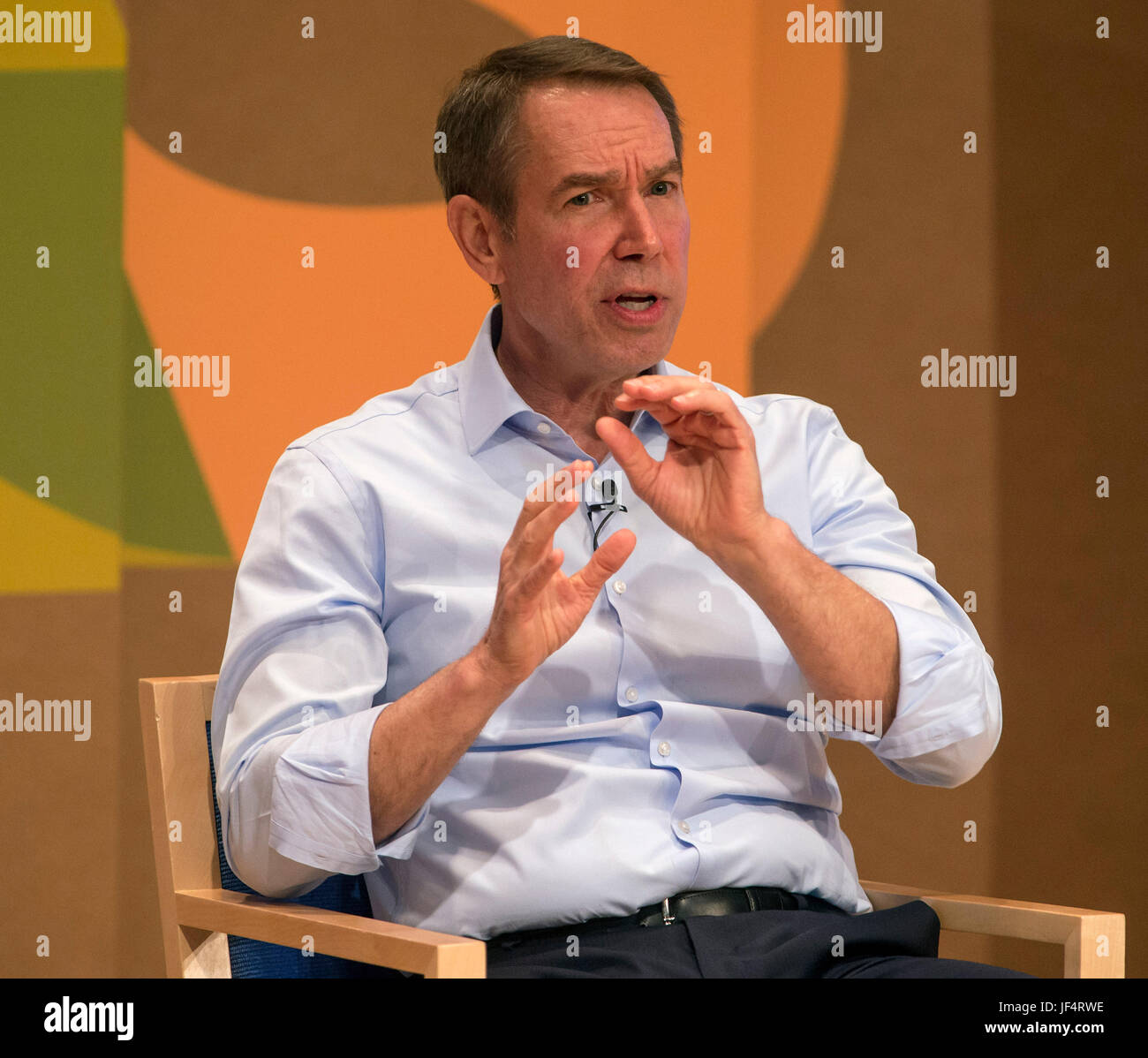 Aspen, Colorado, USA. 26th June, 2017. Artist JEFF KOONS speaks at the ...