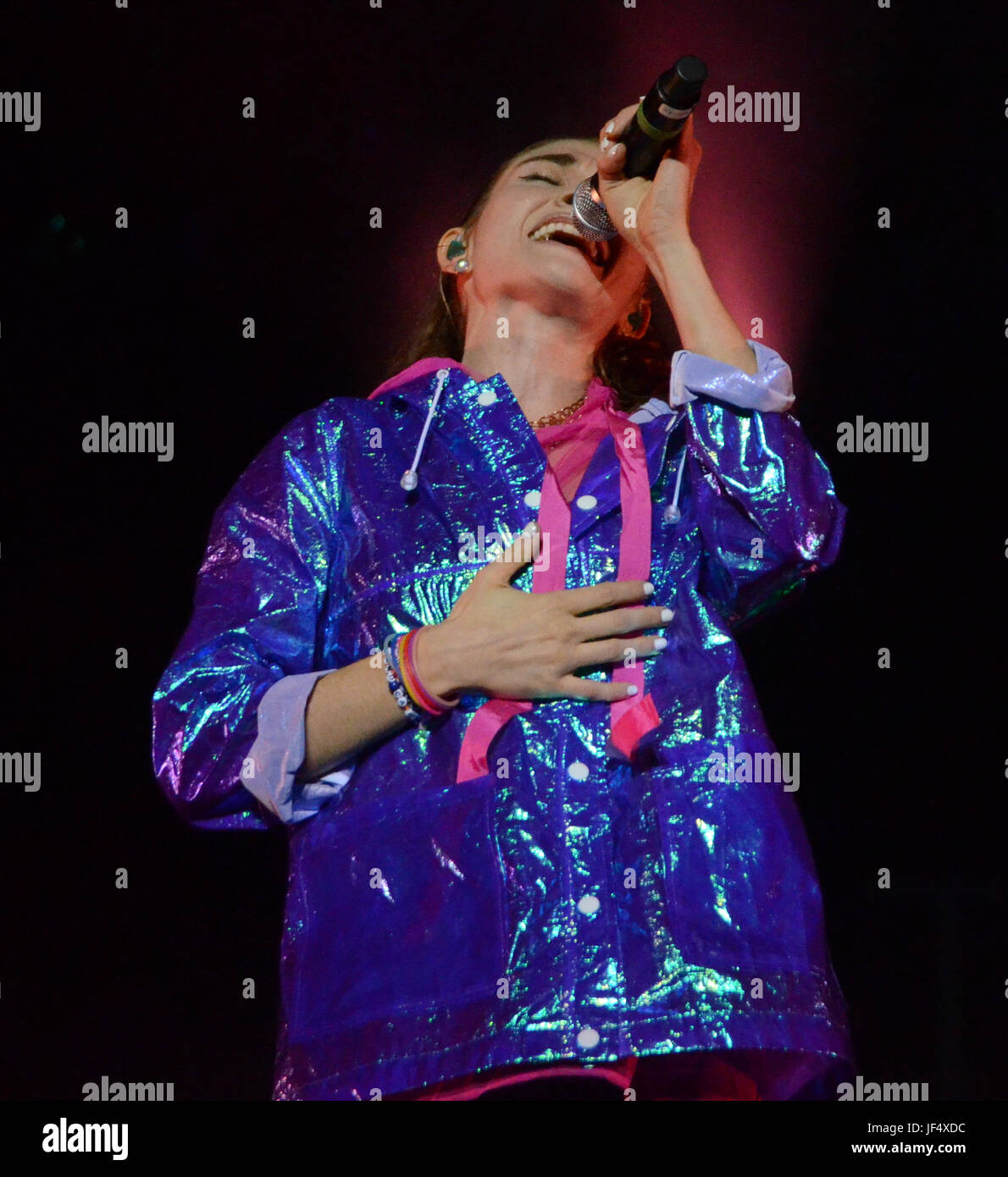 Milwaukee, Wisconsin, USA. 28th June, 2017. Lead singer Mandy Lee of ...