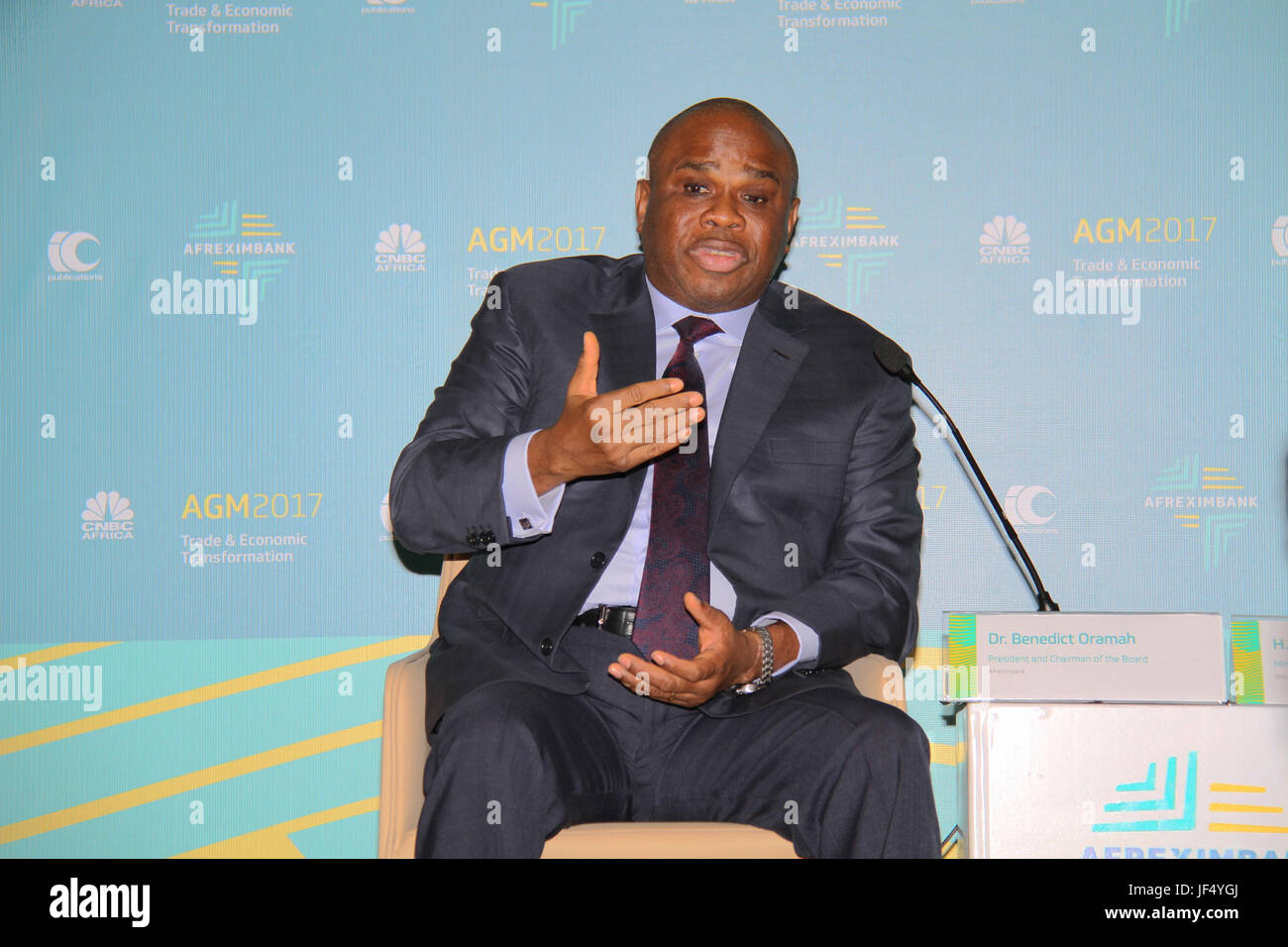 (170629) -- KIGALI, June 29, 2017 (Xinhua) -- Benedict Oramah ...