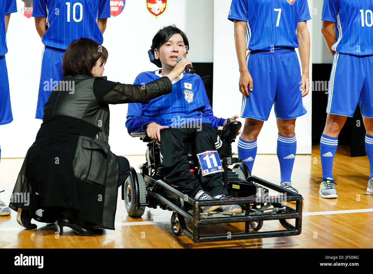 Tokyo, Japan. JIFF anounced same uniform of 7 organization. 29th June, 2017. Shinya Shioiri ...