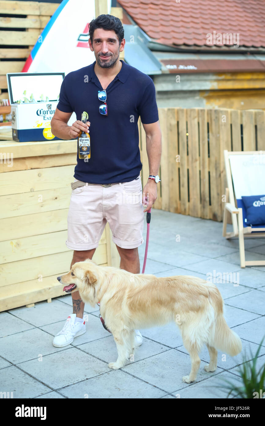 Zagreb, Croatia. 28th June, 2017. Croatian actor Slavko Sobin with his ...