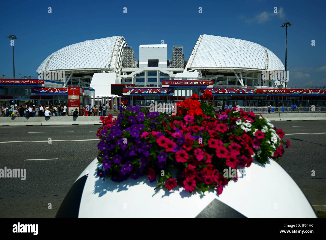 SOCHI, SC - 29.06.2017: GERMANY VS MEXICO - View of the Sochi Olympic ...