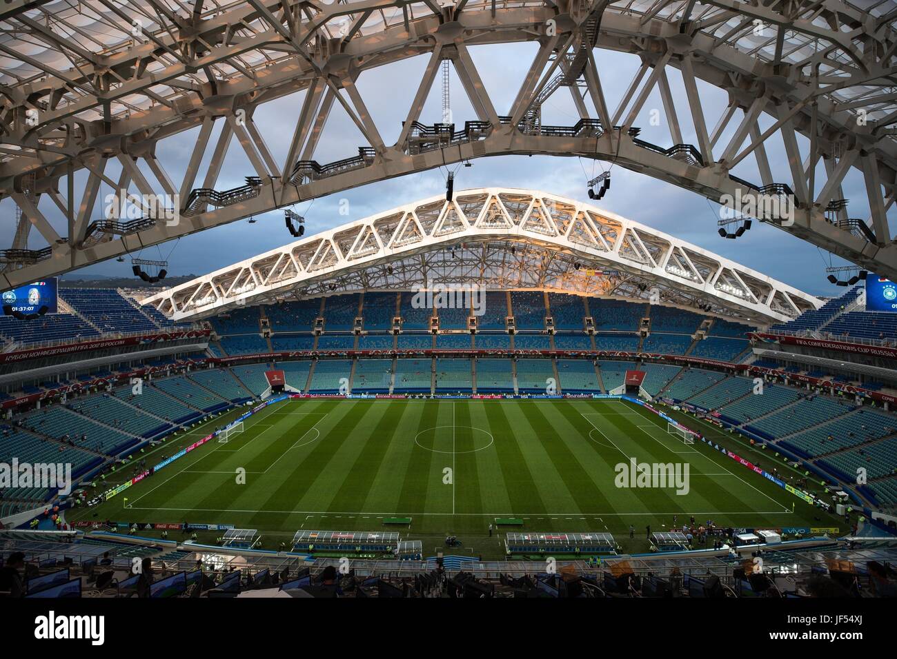SOCHI, SC - 29.06.2017: GERMANY VS MEXICO - Fisht Stadium Overview ...