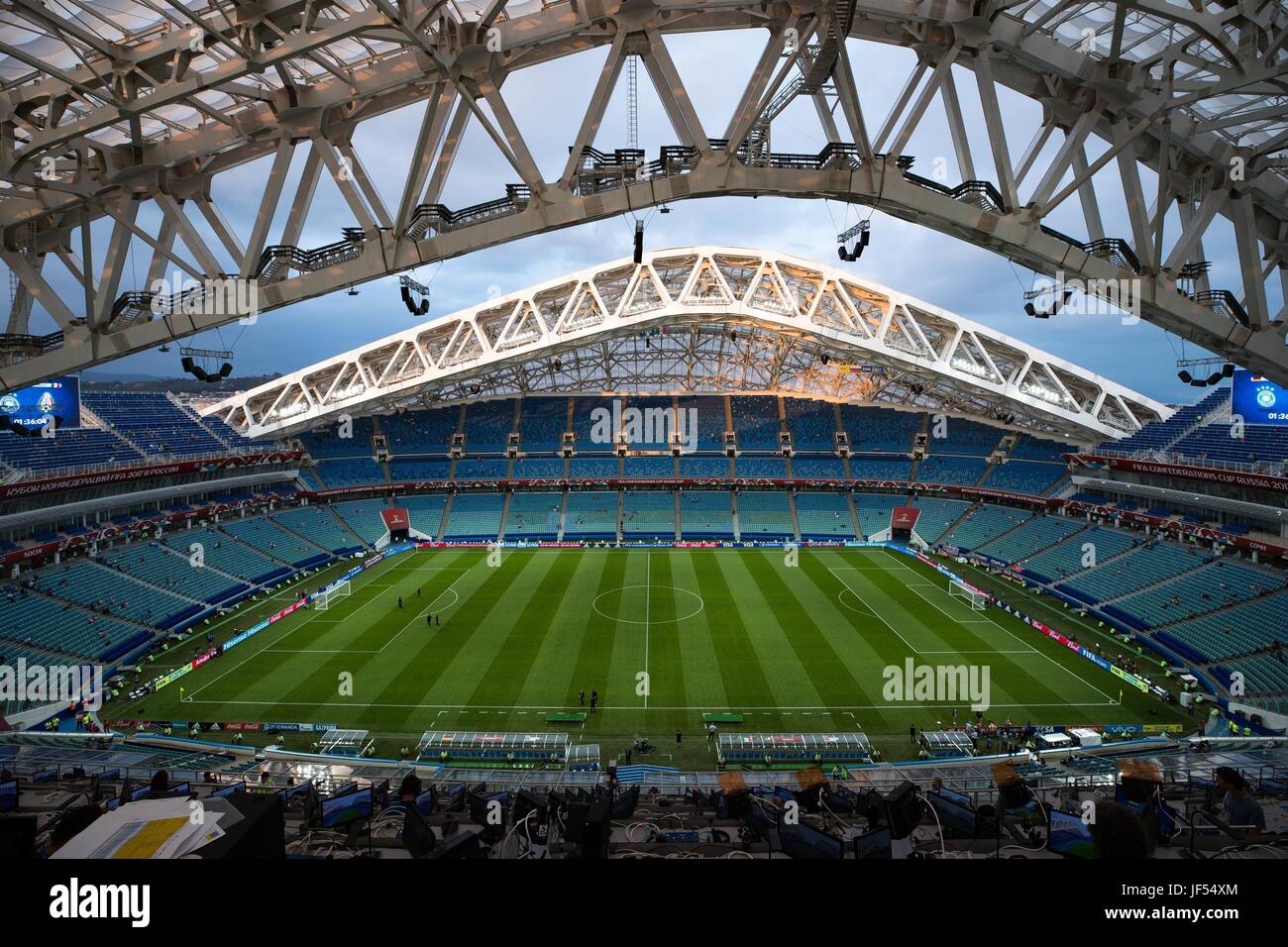 SOCHI, SC - 29.06.2017: GERMANY VS MEXICO - Fisht Stadium Overview ...