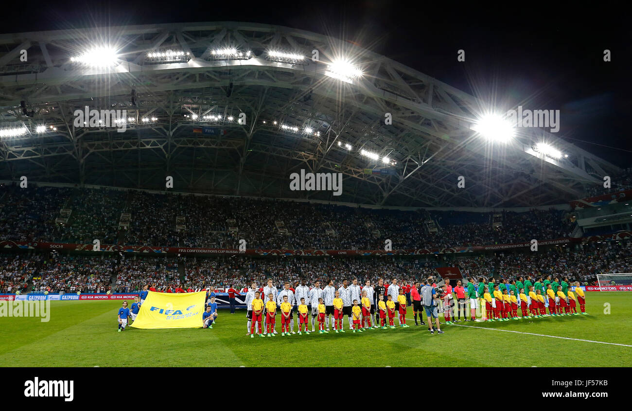 SOCHI, SC - 29.06.2017: GERMANY VS MEXICO - Match between Germany and ...