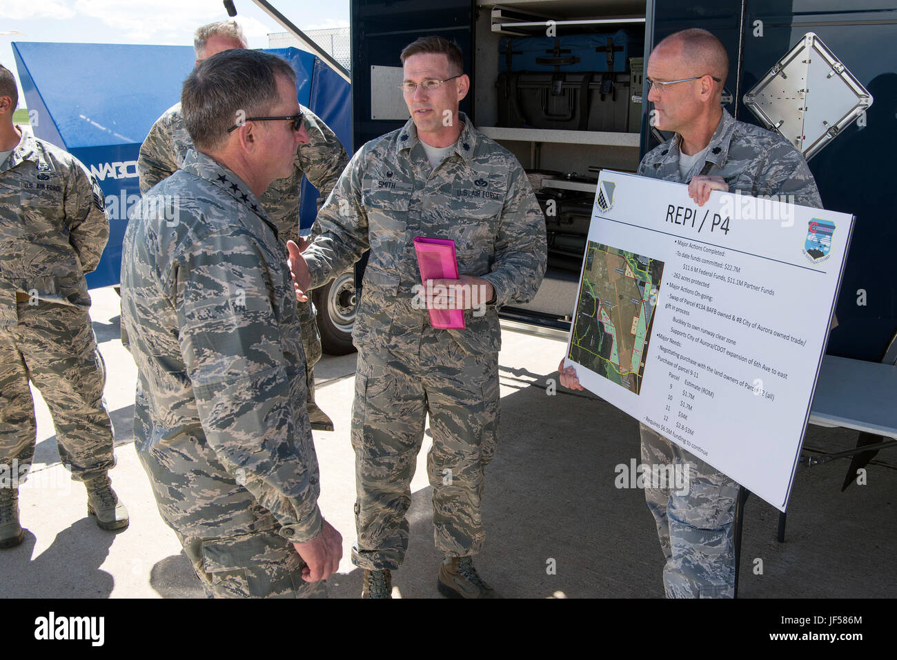 140th Civil Engineering Squadron Commander Lt. Col. William N. Smith ...