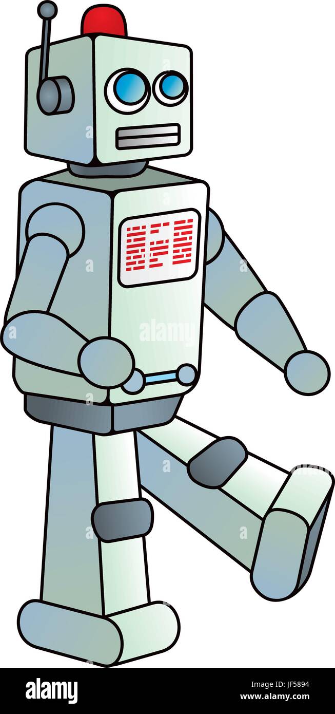 Humanoid robot cyborg isolated Stock Vector Images - Alamy