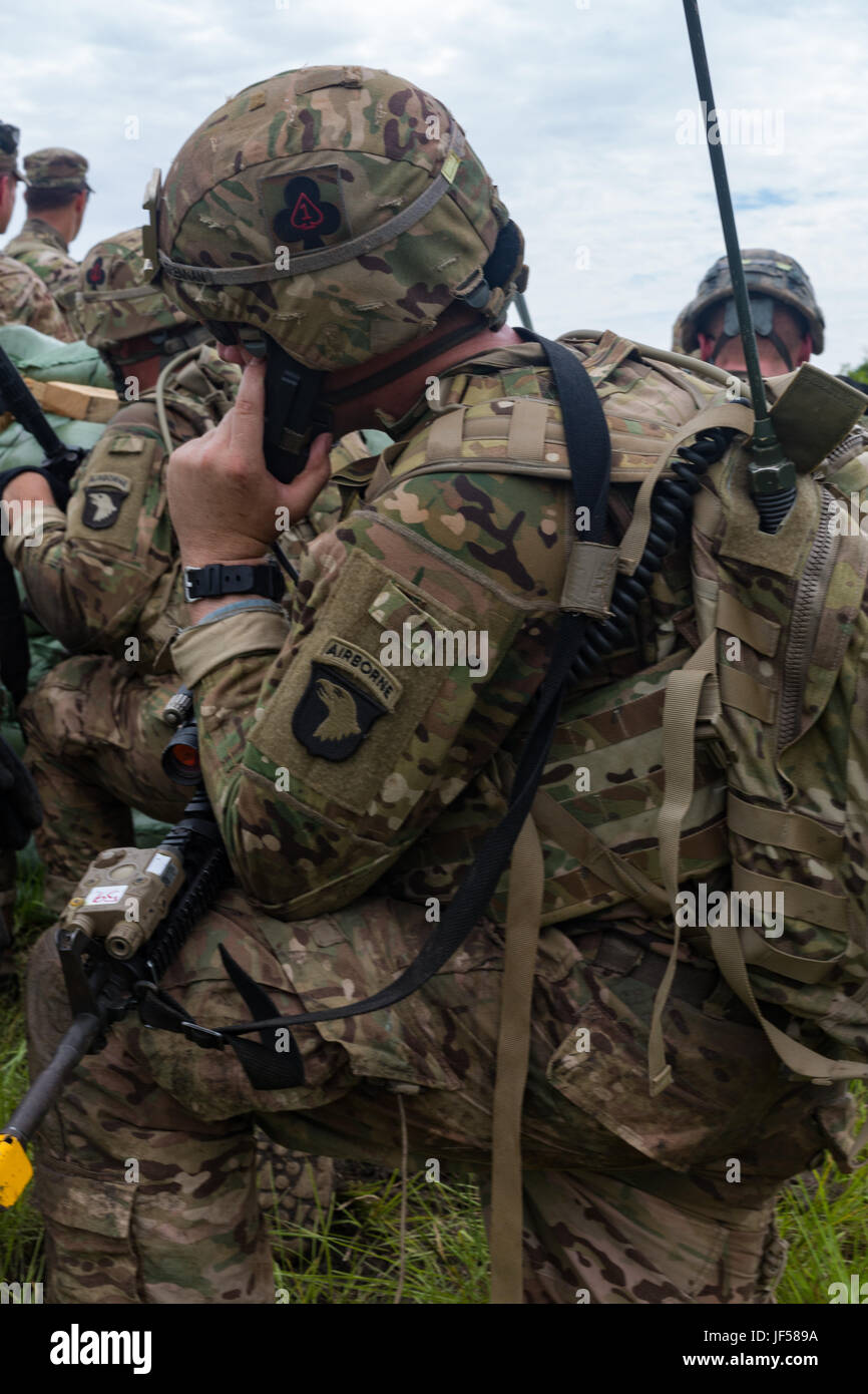 A U.S. Soldier assigned to the 1st Battalion, 506th Infantry Regiment ...