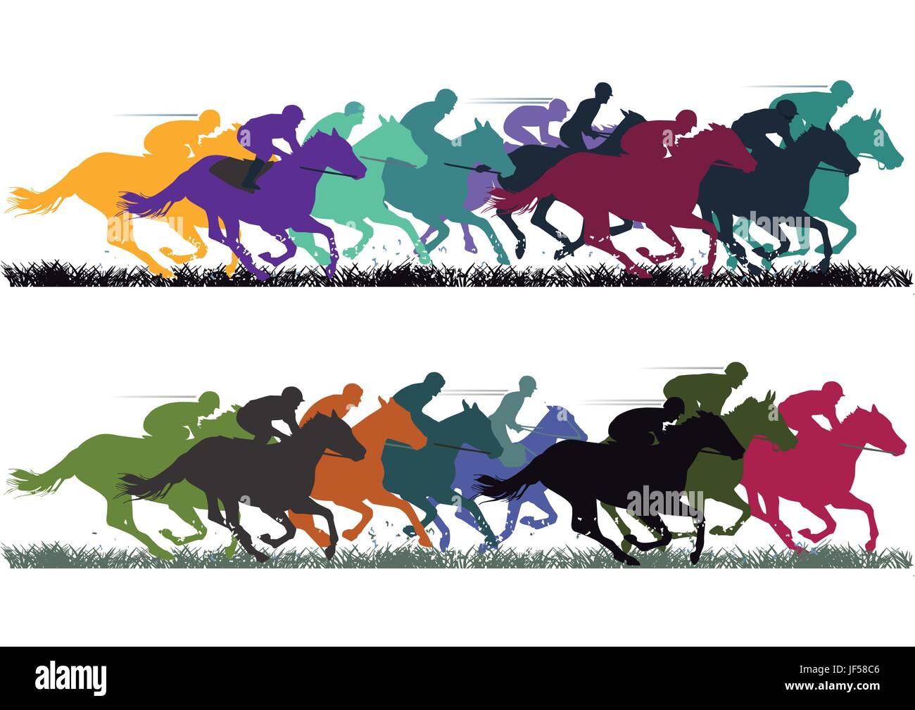 Thoroughbreds Stock Vector Images - Alamy