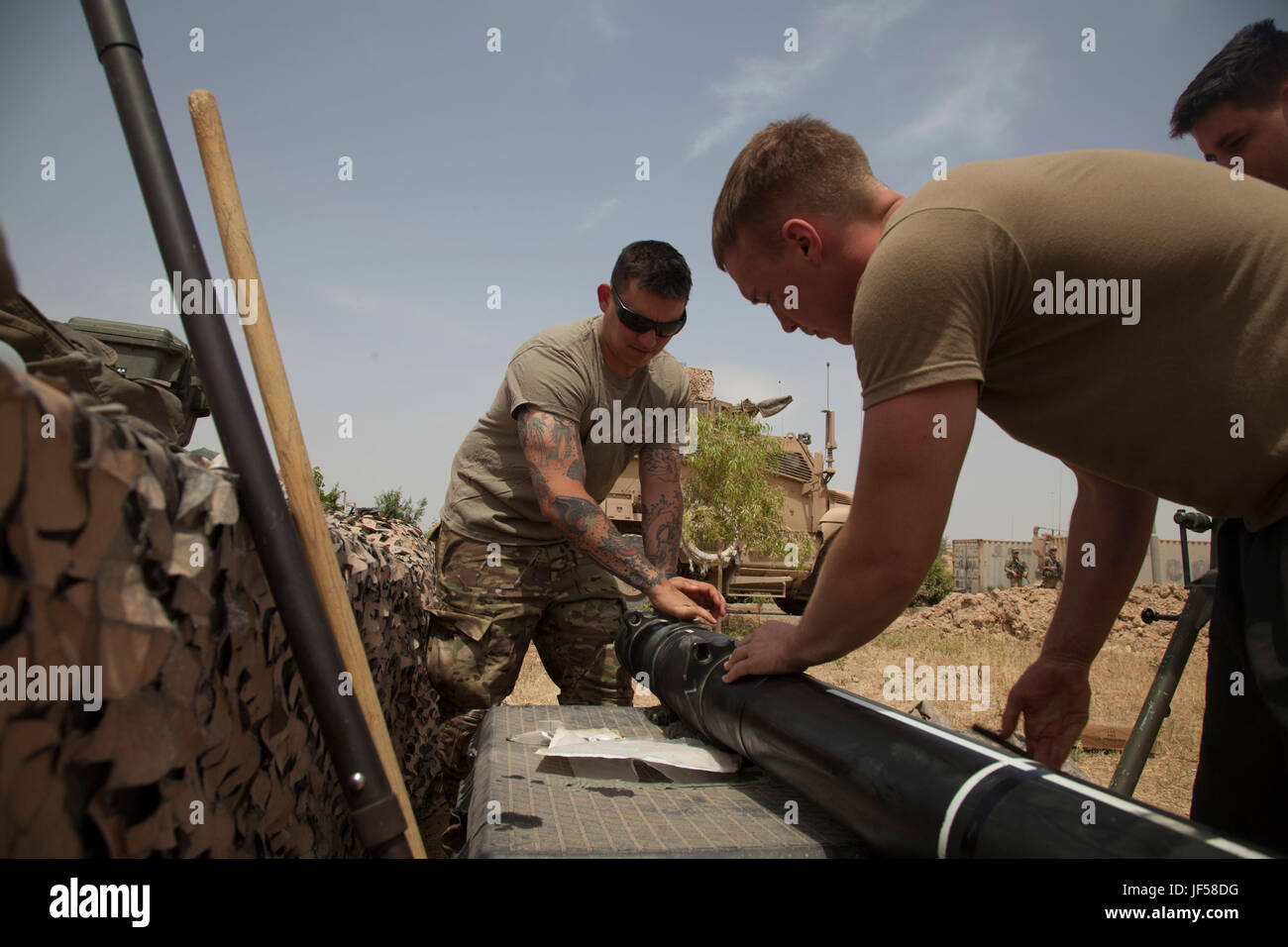 U.S. Army Staff Sgt. William Schaffer and Pfc. Dallas Runion, deployed ...