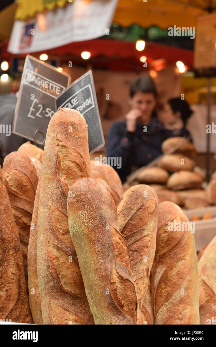 Close Up Bread in Market Stock Photo - Alamy
