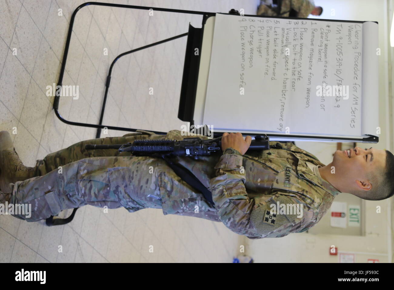 Spc. Jordan Louie, an infantryman for Headquarters and Headquarters ...