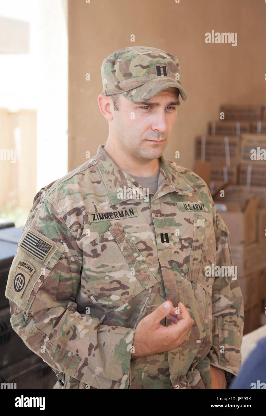 82nd Airborne Division soldiers deployed near Mosul, Iraq, supported ...
