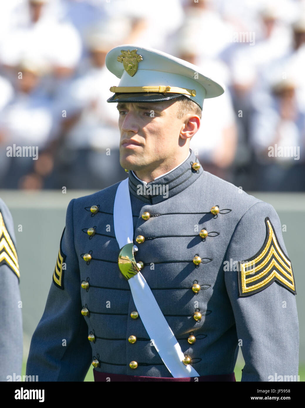 U.S. Military Academy cadets enter Michie Stadium at West Point for ...