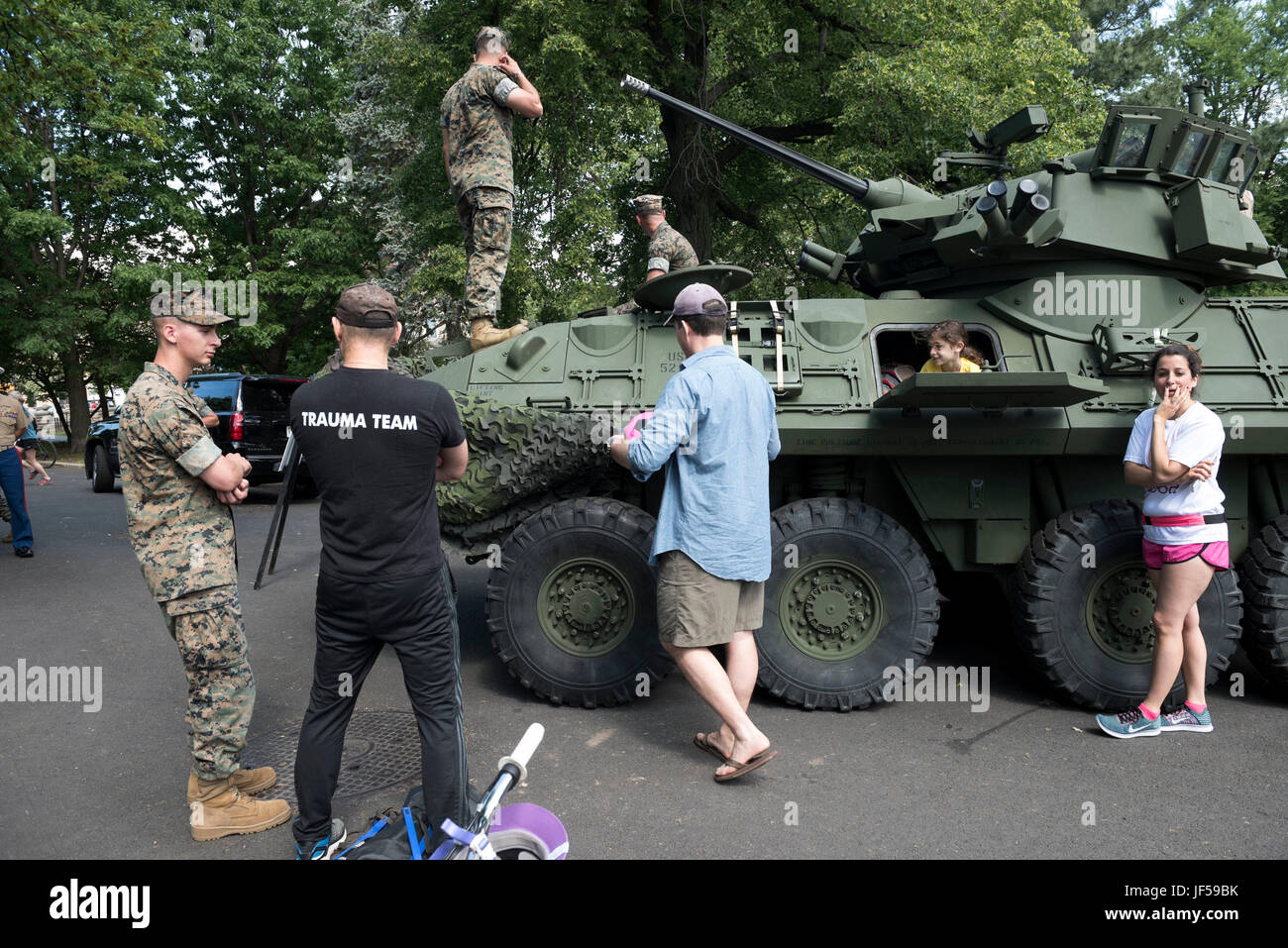Marines, Sailors, and Coast Guardsmen of 2D Light Armored ...