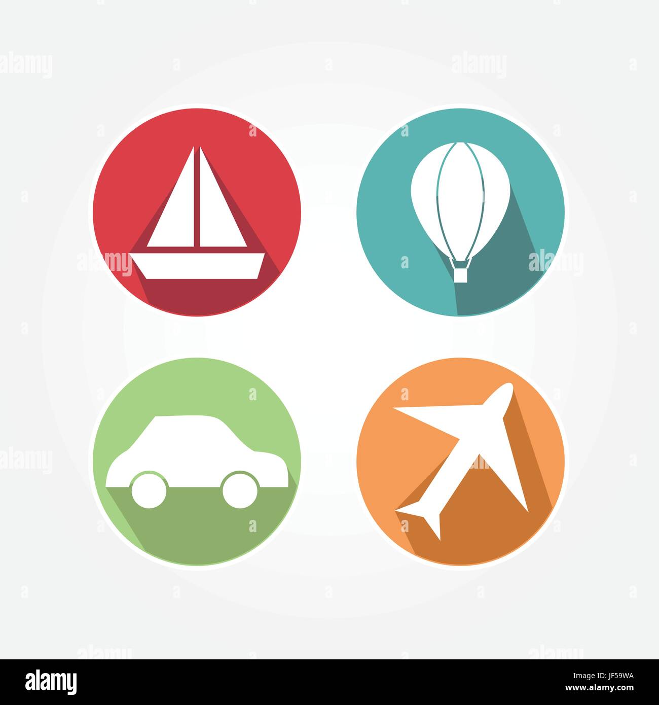 set, icons, elements, blue, object, travel, graphics, holiday, vacation ...