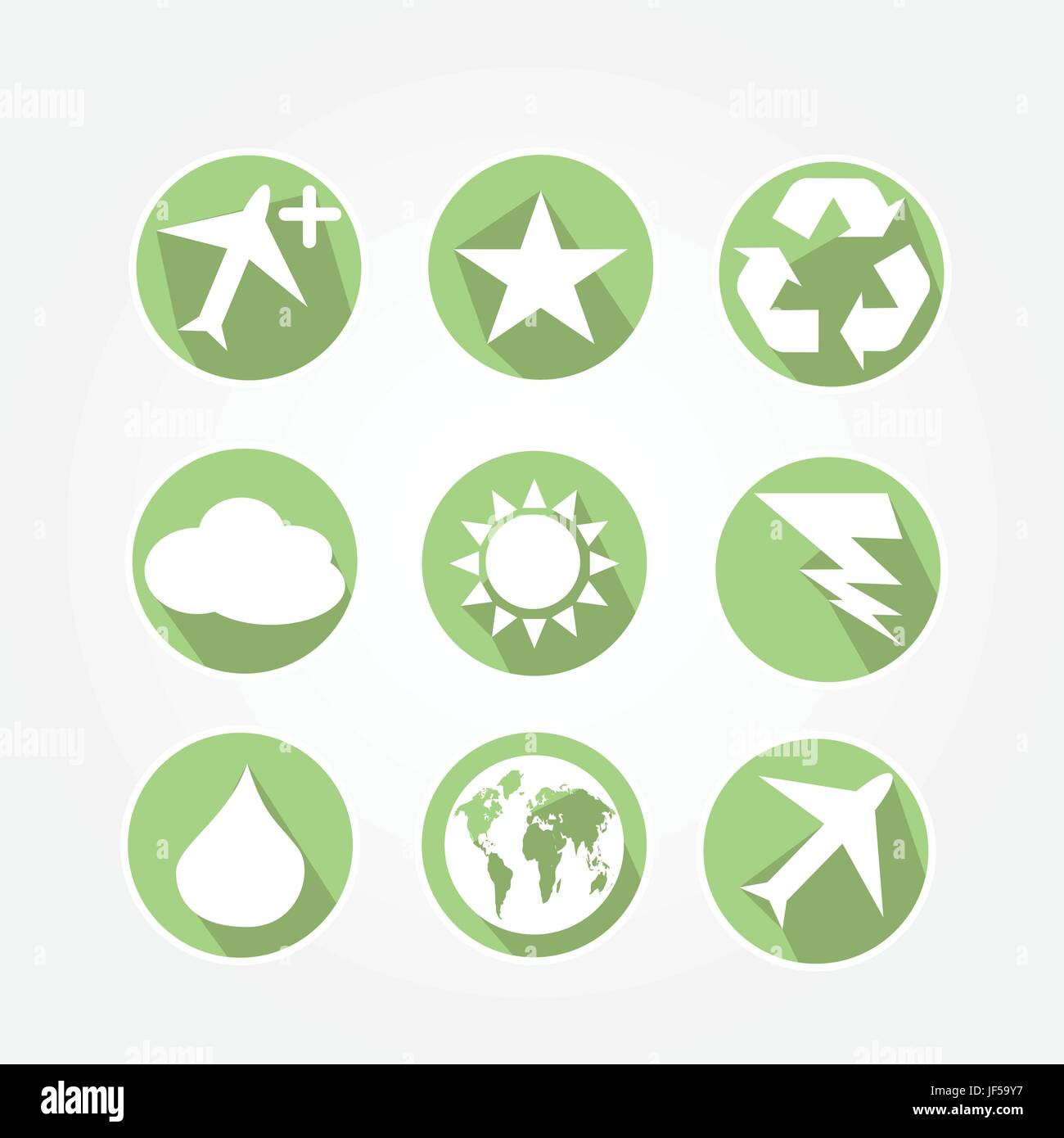 element, set, icons, elements, object, services, eco, environment ...