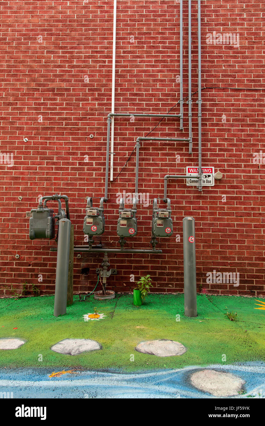 Brick wall with Pips Stock Photo - Alamy