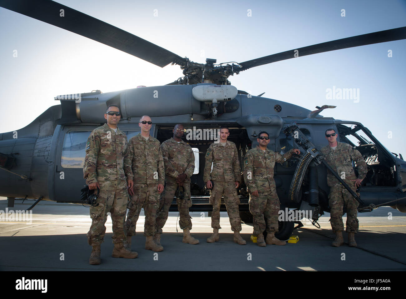 Airmen from the 455th Expeditionary Aircraft Maintenance Squadron pose ...
