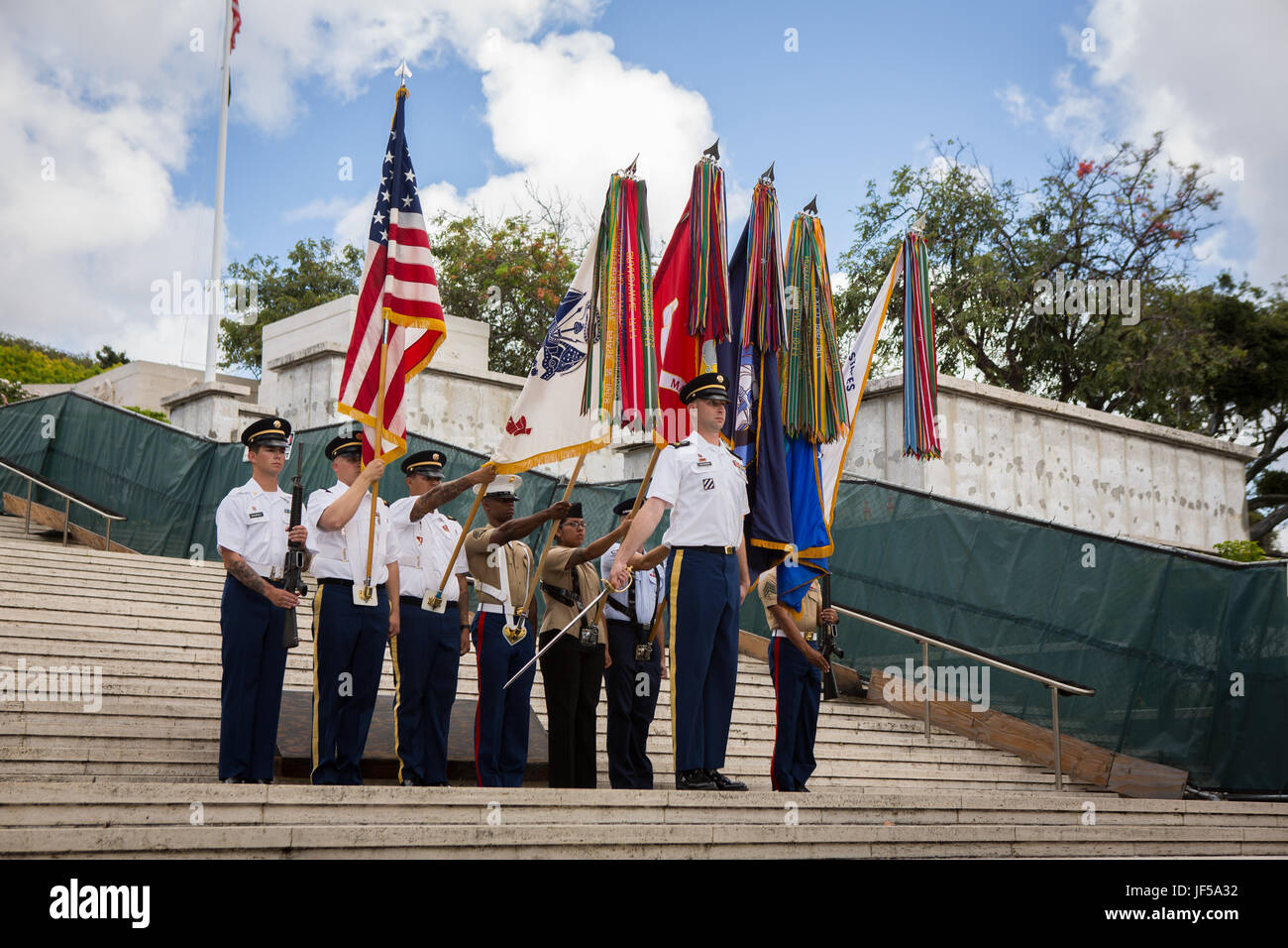 A Joint Service Color Guard presented the colors during the 19th Roll ...