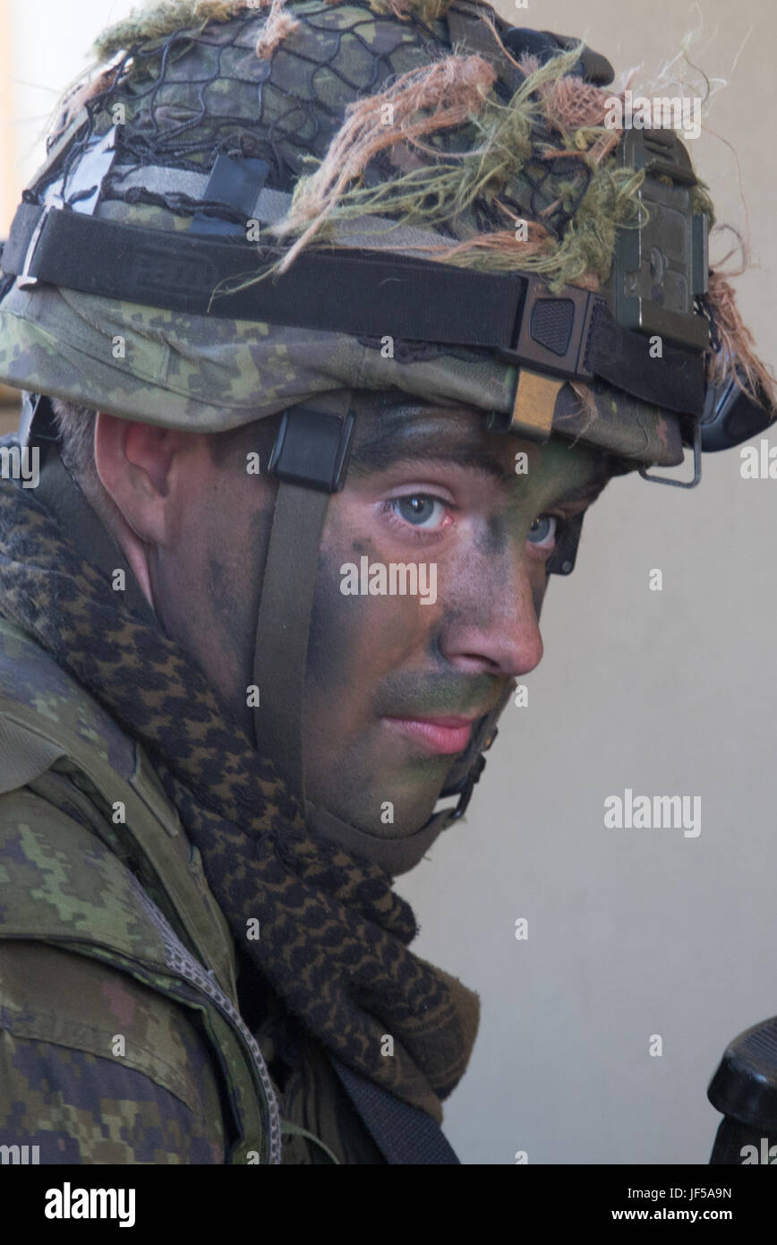 A Canadian soldier, 1st Battalion The Royal Canadian Regiment, Bravo ...