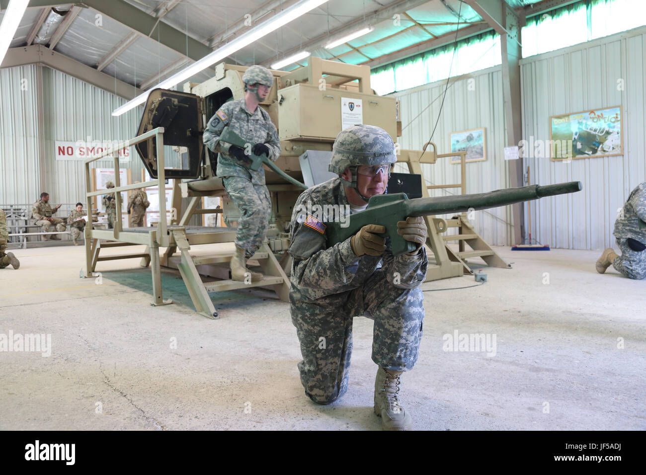 A U.S. Soldier of Foxtrot Company, 3rd Battalion, 29th Field Artillery ...