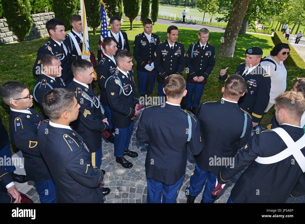 U.S. Army Europe Commanding General Lt. Gen. Ben Hodges talks with ...