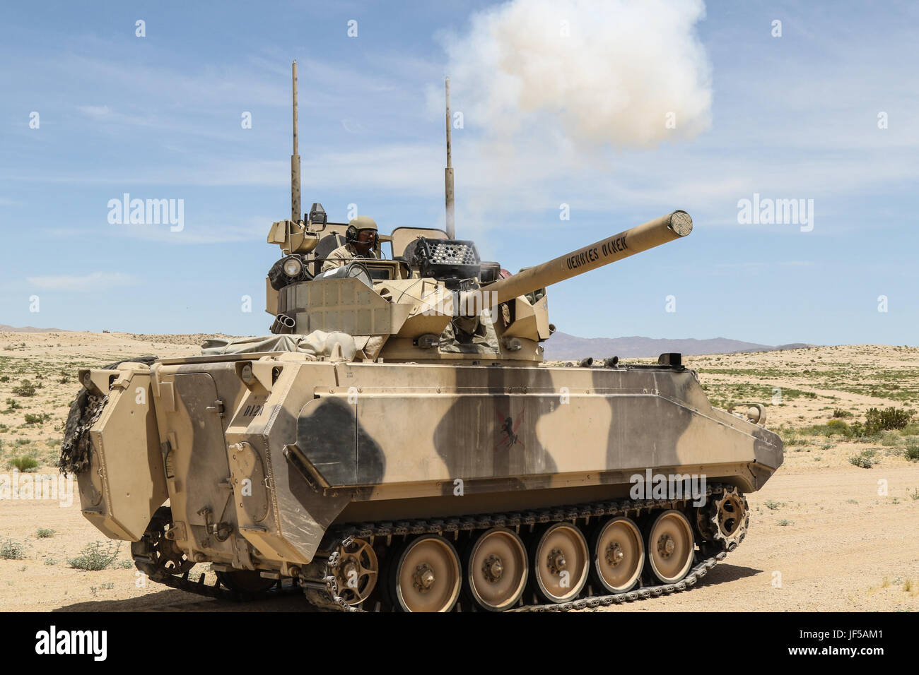 FORT IRWIN, Calif. – A Main Battle Tank from Dealer Troop, 1st Squadron ...