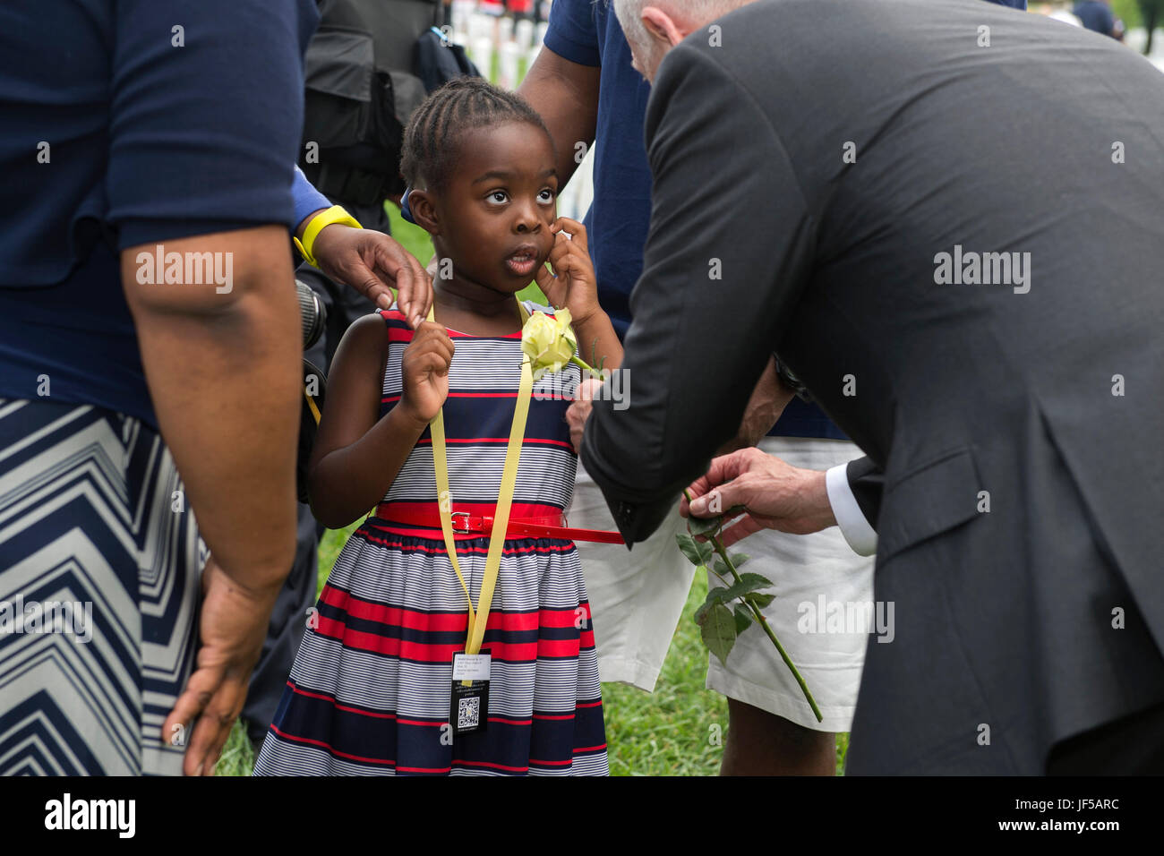 Girl accepts rose from hi-res stock photography and images - Alamy