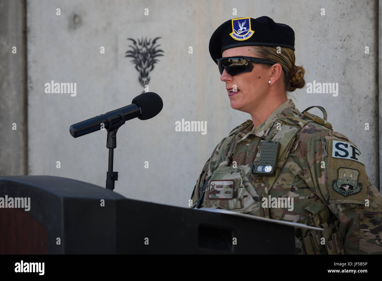 Staff Sgt. Sarah Flynn, 455th Expeditionary Security Forces Squadron ...