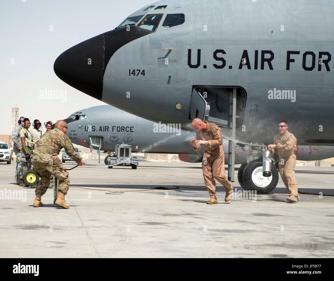 U.S. Air Force Brig. Gen. Darren James, wing commander of the 379th Air ...