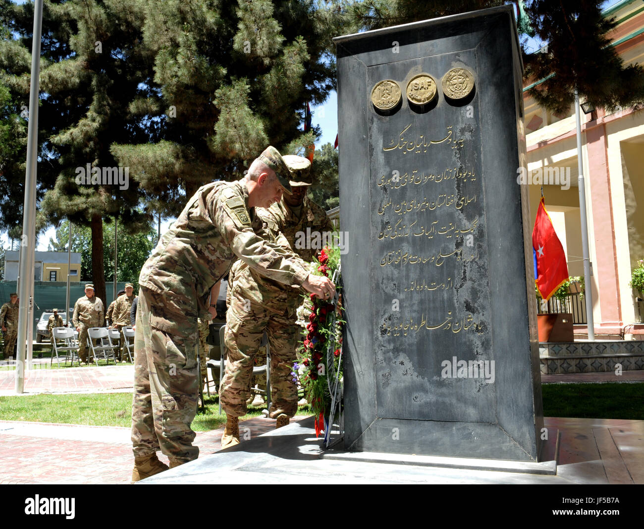 A ceremony at Resolute Support Headquarters in Kabul honored U.S ...