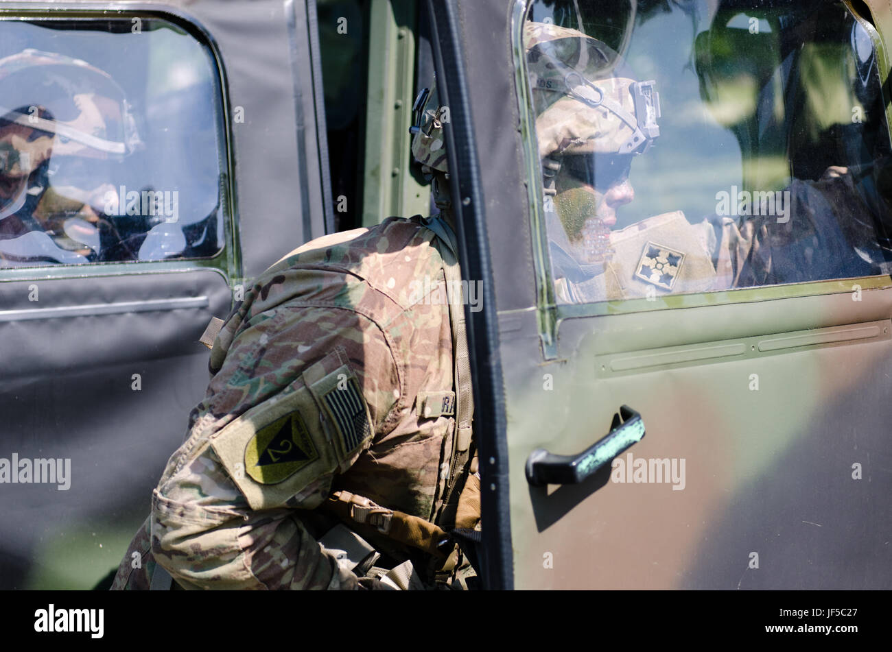 Apache Troop, 4th Squadron, 10th Cavalry Regiment conducts a spur ride ...