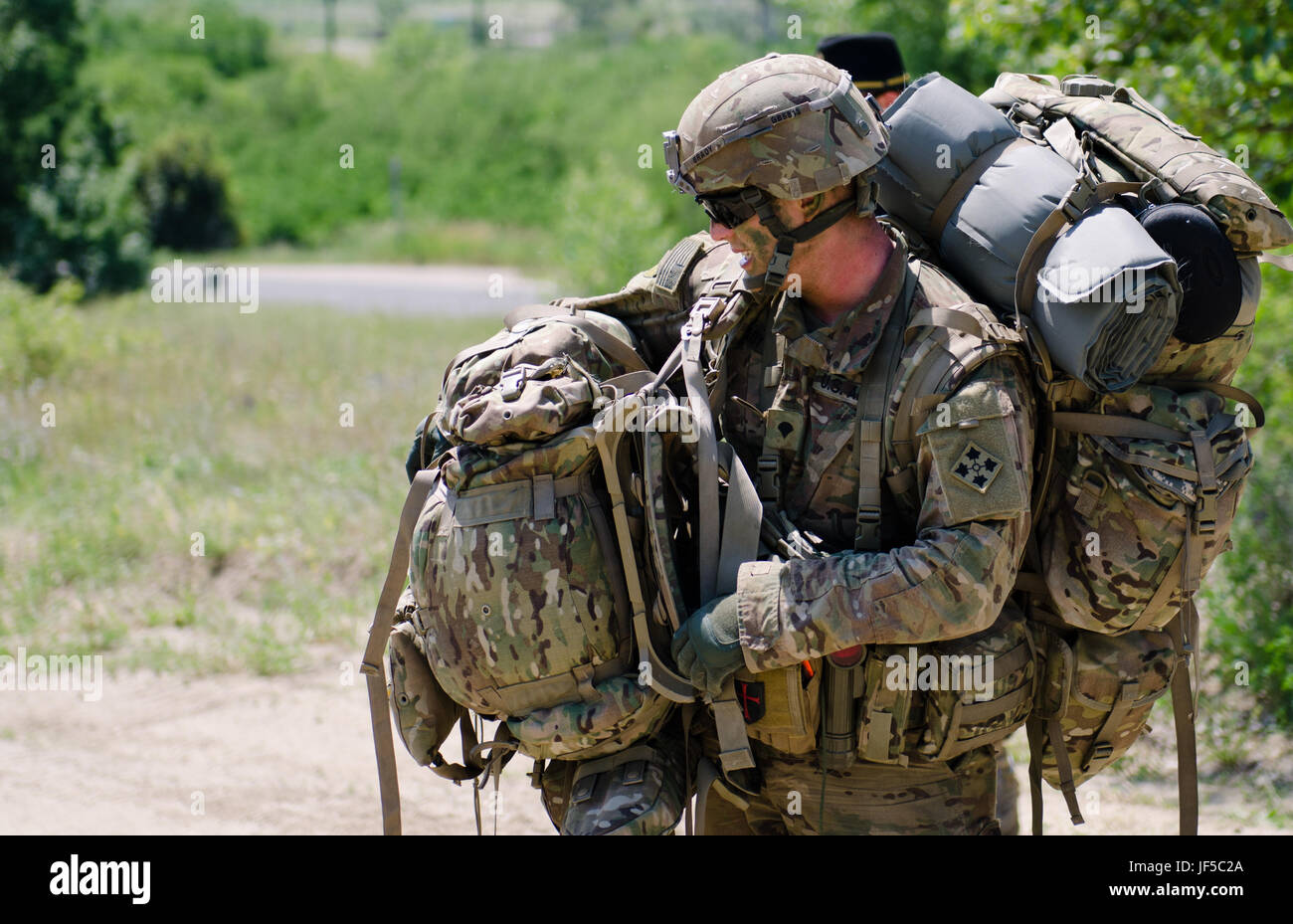 Apache Troop, 4th Squadron, 10th Cavalry Regiment conducts a spur ride ...