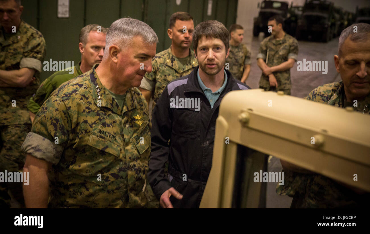 U.S. Marine Gen. Glenn M. Walters, Assistant Commandant of the Marine ...