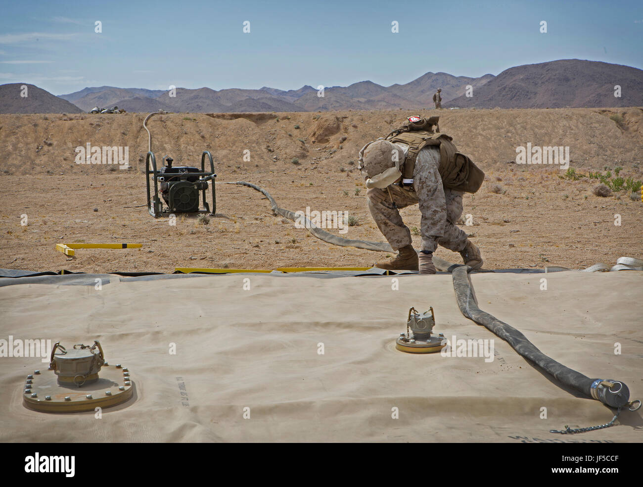 Marines with Marine Medium Tiltrotor Squadron (VMM) 363 conduct an air ...