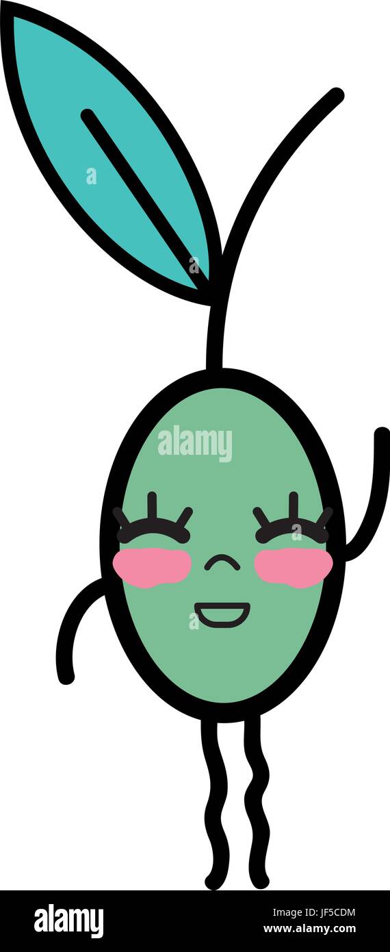 kawaii cute happy cherry fruit Stock Vector Image & Art - Alamy